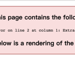 his page contains the following errors